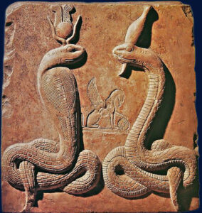 What does the snake on the grave mean?-Cnmonument