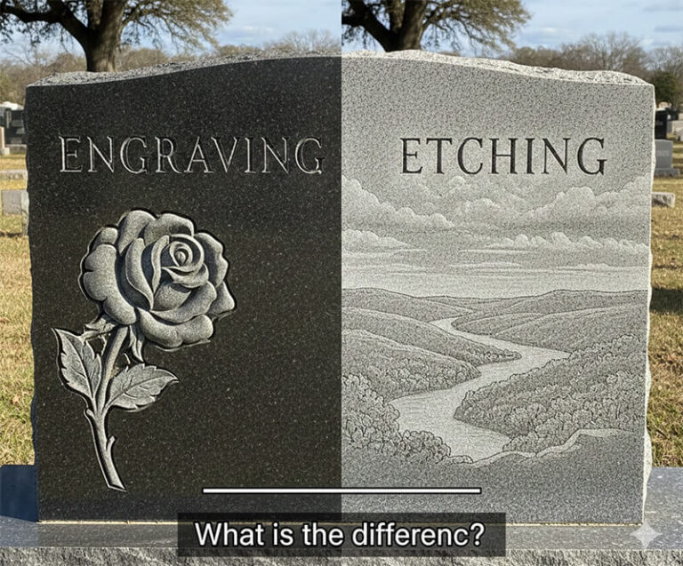 What is the difference between etching and engraving?